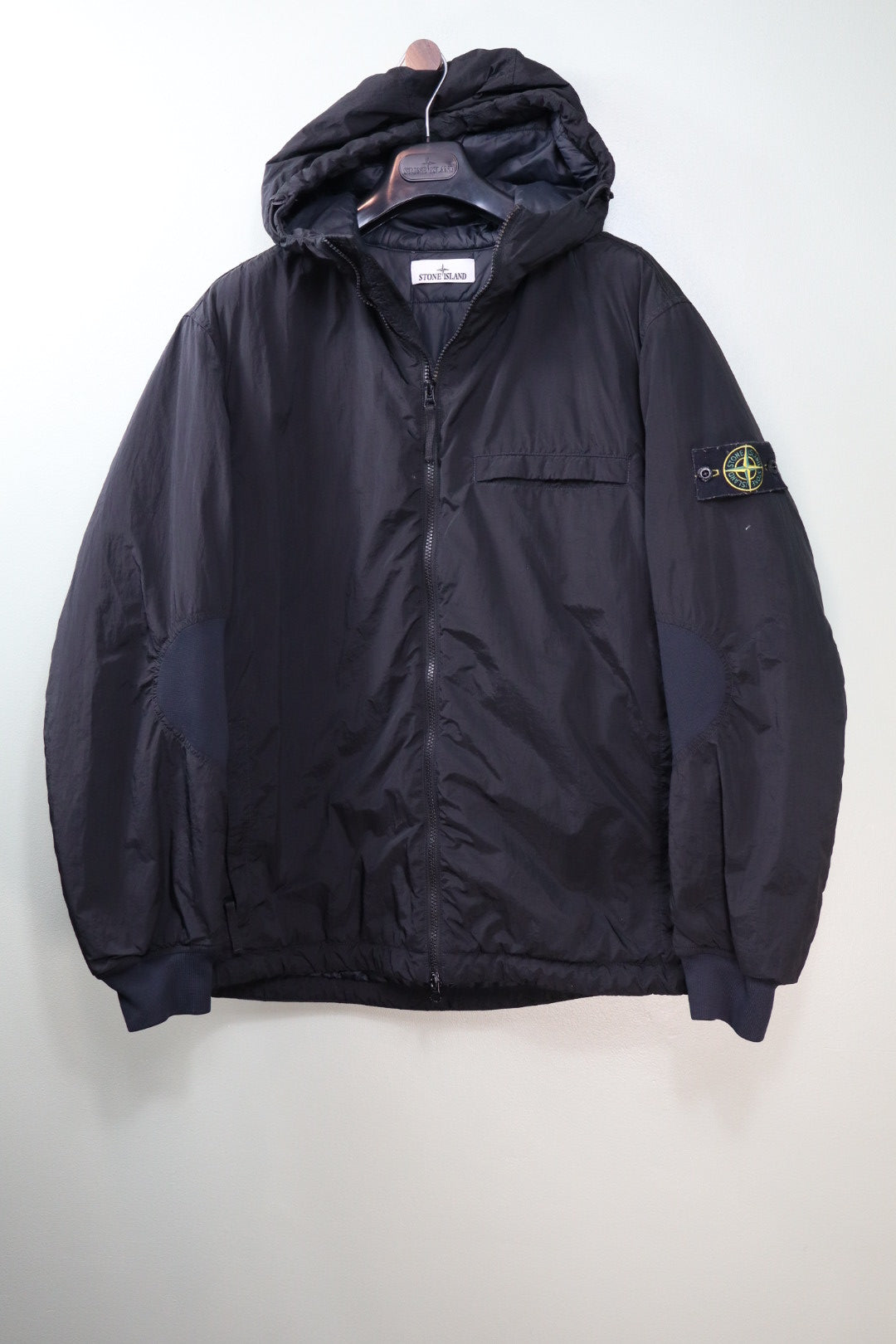 Stone Island Black Nylon Metal Econyl Primaloft Jacket | HeatfromTS