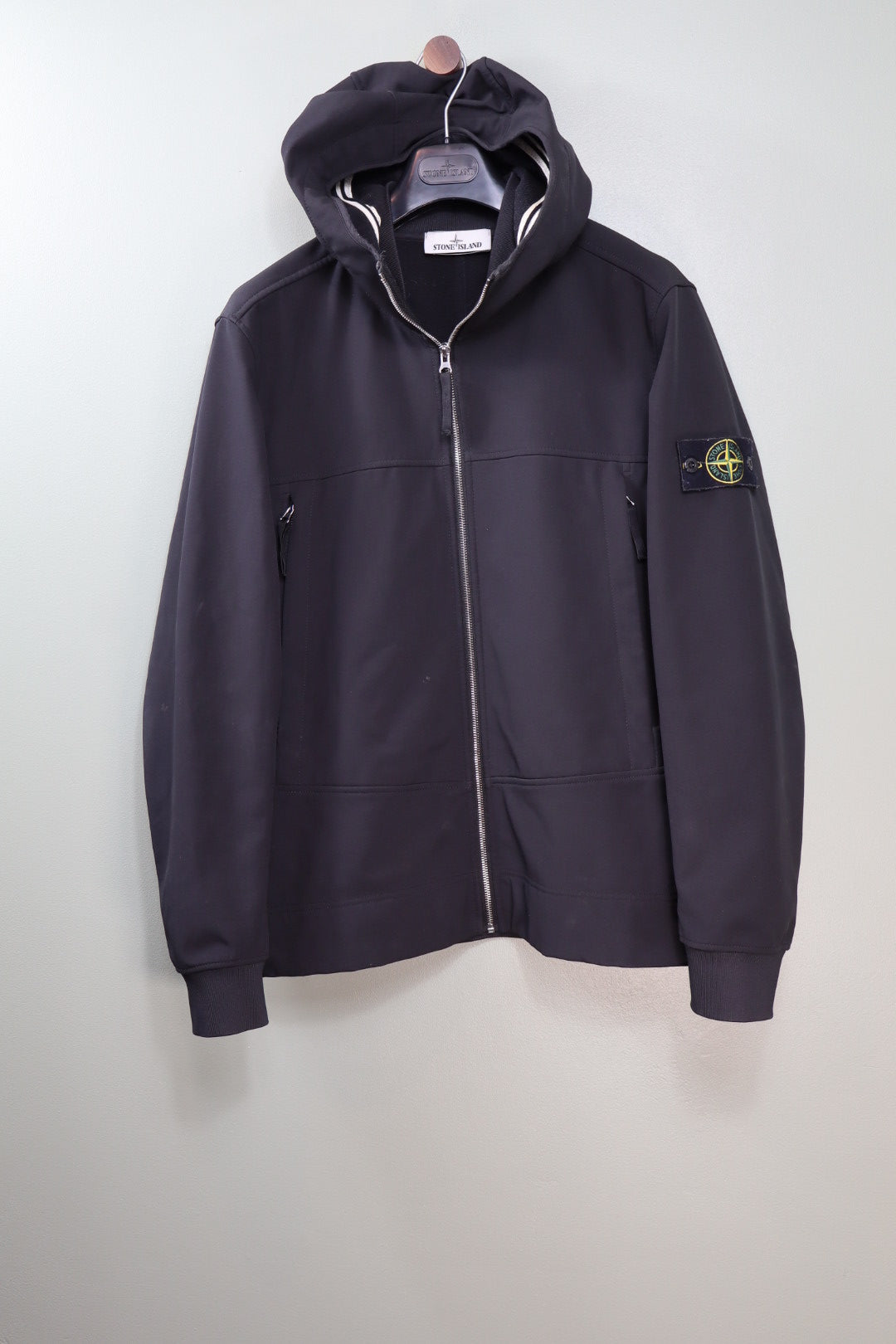 Stone Island Black Soft Shell Jacket | HeatfromTS